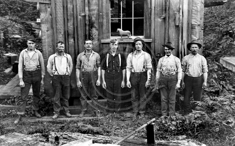 The Old Photo Guy | Historical Logging | Loggers at Falk